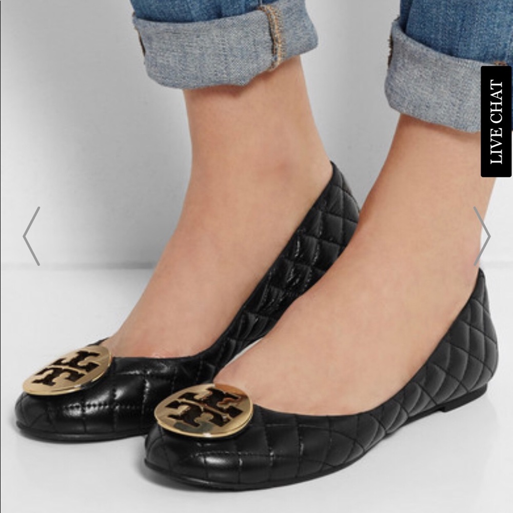Tory Burch Quinn Quilted Leather Ballet Flat - Gem